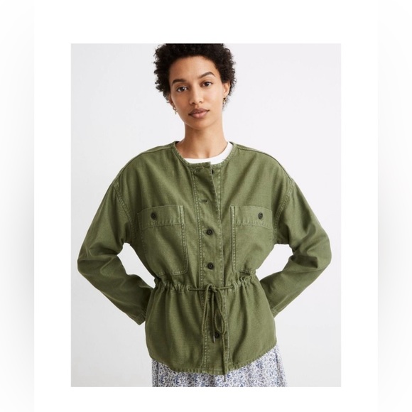 Madewell | Jackets & Coats | Madewell Military Crop Jacket | Poshmark